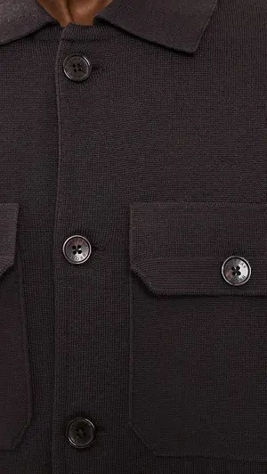 Orlebar Brown Brigg Merino Tailored Knit Shacket
