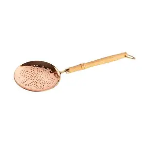 ANATOLIACRAFT Neutrals Copper Perforated Skimmer - Brown