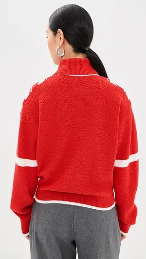 Stella McCartney Sporty 80' Wool Knit Zip Jacket