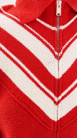 Stella McCartney Sporty 80' Wool Knit Zip Jacket