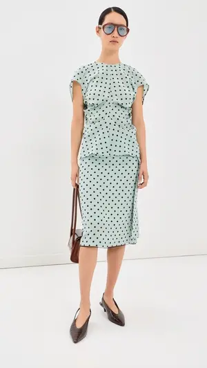 Marni Silk Midi Skirt