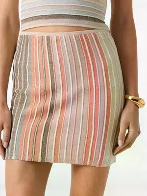 MARCIANO Rosy Striped Mini Skirt