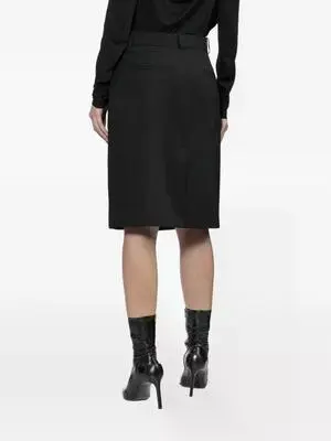 Helmut Lang Belted Wrap-style Skirt
