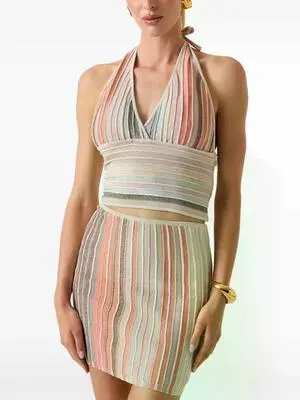 Guess Striped Halterneck Top