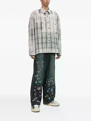 Mihara Yasuhiro Sticker-print Jeans