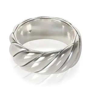 David Yurman Sterling Silver Sculpted Cable Ring - Sterling_silver