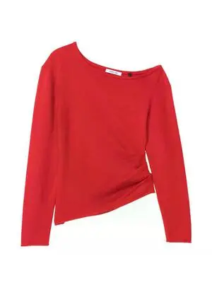Helmut Lang Asymmetric Gathered Top