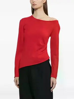Helmut Lang Asymmetric Gathered Top