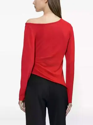 Helmut Lang Asymmetric Gathered Top