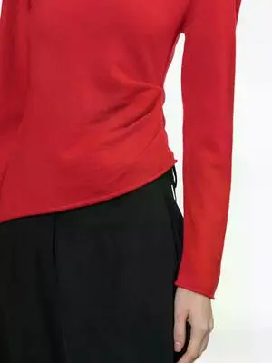 Helmut Lang Asymmetric Gathered Top