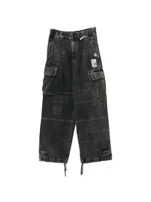 Mihara Yasuhiro Repair Cargo Pants - Black