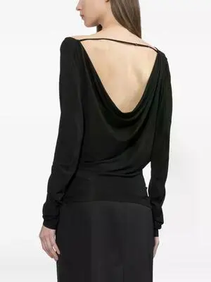 Helmut Lang Ruffled Long-sleeve Top