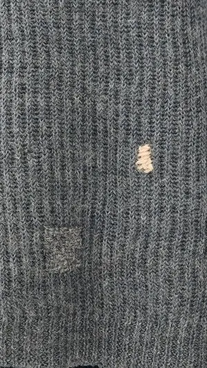 MAISON MARGIELA Mended Ribbed Sweater - Grey