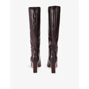 Steve Madden Max In Heeled Faux-leather High-leg Boots