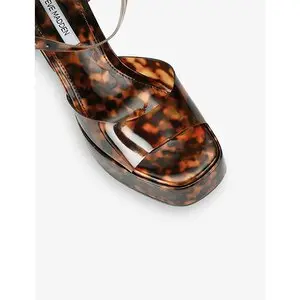Steve Madden Liandra Tortoiseshell Heeled Woven Sandals
