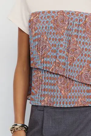 Maeve Pleated Twofer Tee