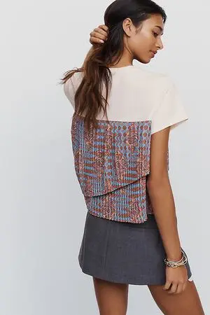 Maeve Pleated Twofer Tee