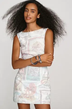 ALEMAIS Andie 100% Cotton Denim Mi Dress - Multi