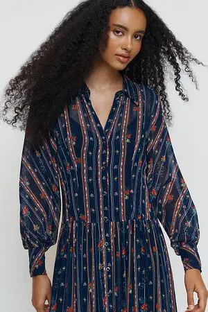 Anthropologie Tiered Maxi Dress