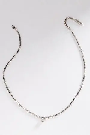 LUV AJ Bardot Stud Necklace - Silver