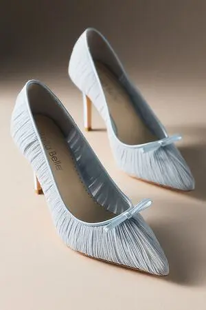 BELLA BELLE Amelie Pleated Pumps - Blue