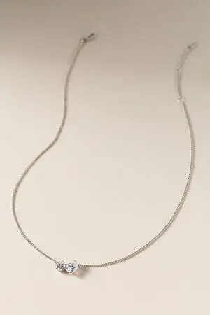 Nadri Twnie Toi Moi Pendant Necklace Silver