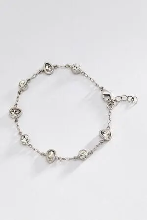 Anthropologie Bezel Wrap Bracelet - Silver