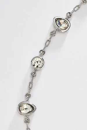 Anthropologie Bezel Wrap Bracelet - Silver