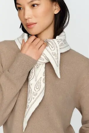 525 Pullover Sweater With Scarf - Camel