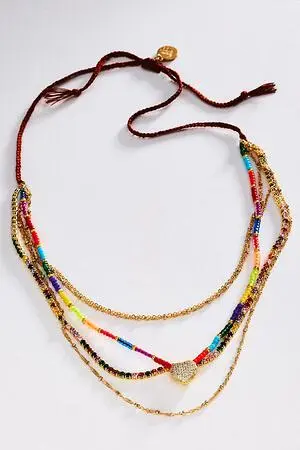 VENESSA ARIZAGA Sweetheart Sparkle Necklace - Multi