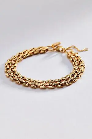 Anthropologie Watchband Bracelet Gold