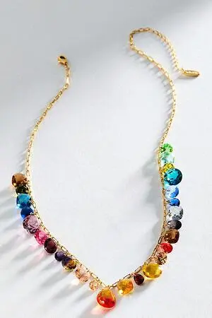 Anthropologie Floatg Crystal Necklace - Multi