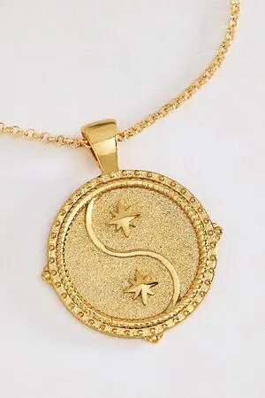 JANE WIN Zodiac Pendant Necklace Gemini