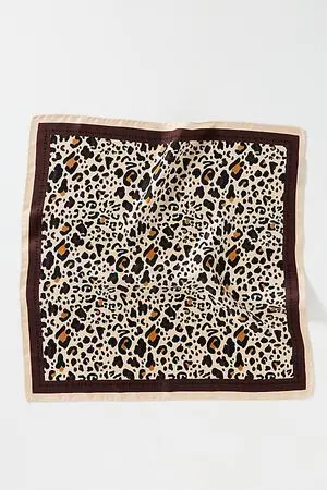 MAISON LECOMTE FLAMENT Leo 100% Silk Scarf