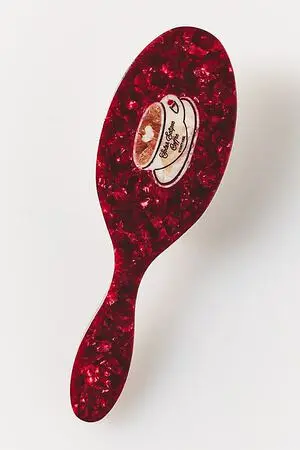 SOLAR ECLIPSE Handpated Acetate Hair Brush - Pink Pattern