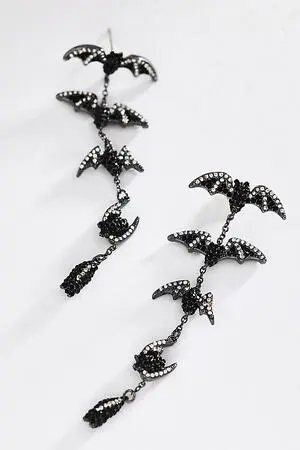 Baublebar Bat Drop Earrgs - Black