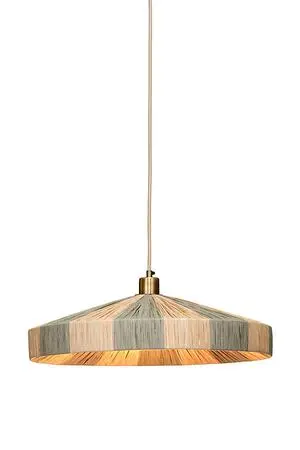 Anthropologie Parasol Tropical Color Block Raffia Pendant - Small