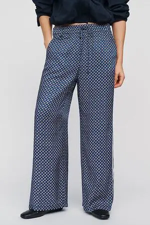 Maeve Merricksart X Brookl Tie-front Pull-on Pants