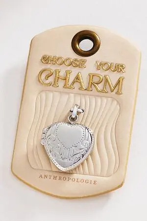 Anthropologie Heart Locket Pendant Charm