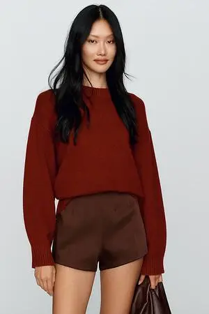 REFORMATION Cove Cashmere Wool Sweater - Rust
