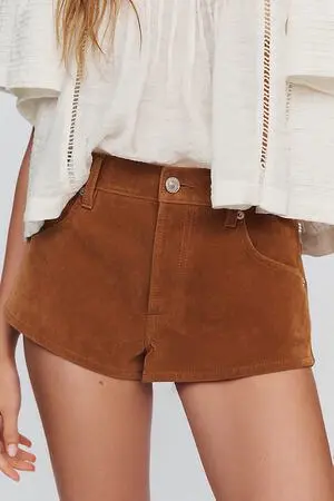 Good American Better Than Suede Micro Shorts