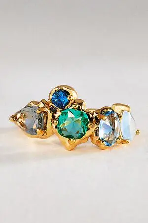 Anthropologie Organic Crystal Rg - Blue