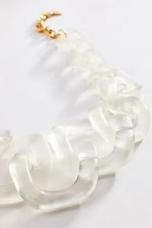 Anthropologie Res Cha Lk Necklace - Clear