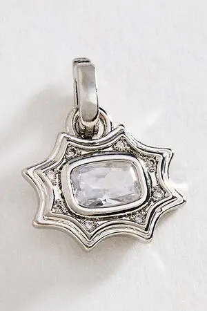 Anthropologie Star Bezel Charm - Silver