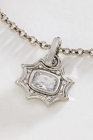 Anthropologie Star Bezel Charm - Silver