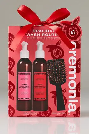 CEREMONIA Holiday Kit Guava Protect & Repair Wash Duo & Limited Edition Travel Brush - Multi