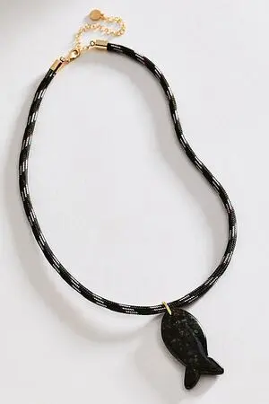 MACRAE & CO. Dockside Strand Necklace Grey