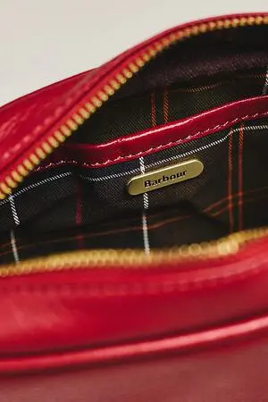 Barbour Daphne Leather Mi Crossbody Bag - Red
