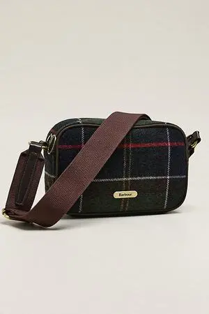 Barbour Cont Tartan Mi Crossbody Bag - Green Pattern