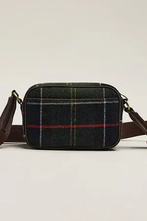 Barbour Cont Tartan Mi Crossbody Bag - Green Pattern